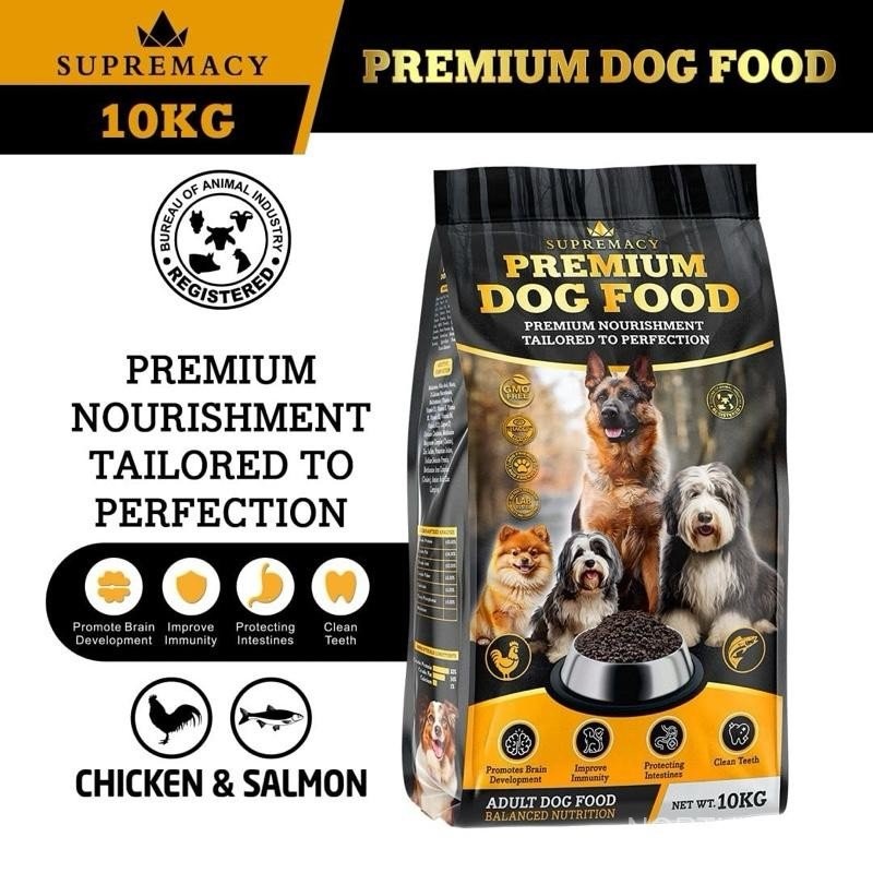 Supremacy Premium Dog Food 10KG Chicken and Salmon Flavor Premium ...