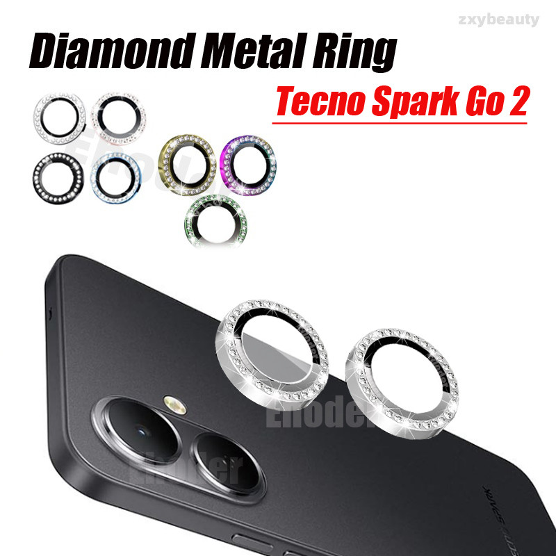 For Tecno Spark GO 2 2025 4G 5G Camera Lens Diamond Metal Protector ...