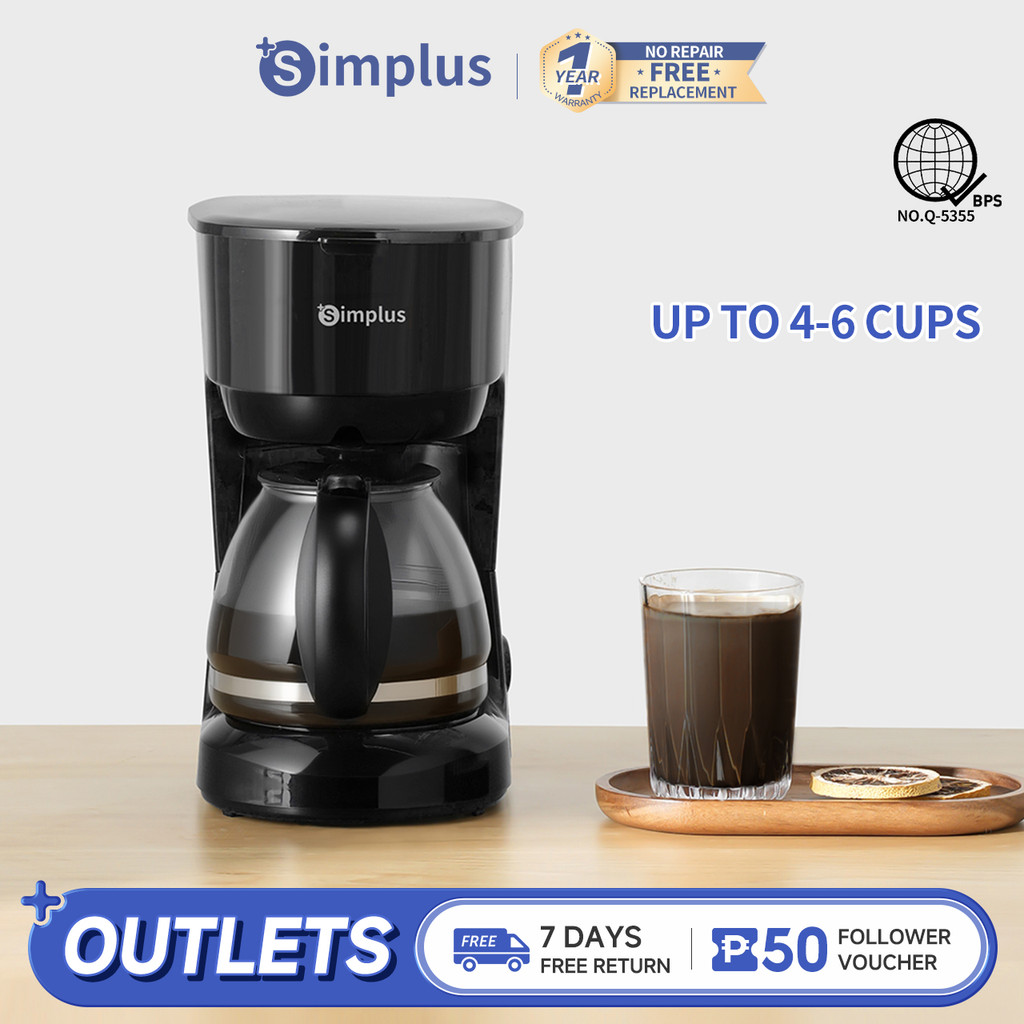 Simplus Drip Coffee Maker Coffee Machine 750ml Large Capacity Brew ...