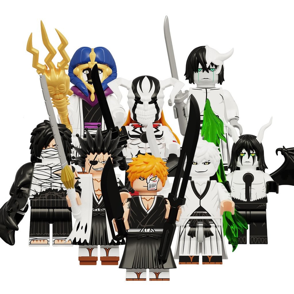 Anime Bleach Brick Figure Ichigo Kurosaki Bull Head Ichigo Kenpachi ...