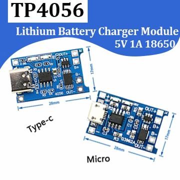 10PCS Type-c 5V 1A 18650 TP4056 Lithium Battery Charger Module Charging ...