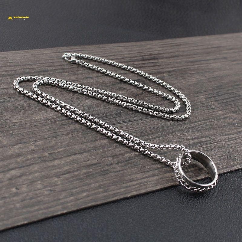 Retro Titanium Steel Snake Bone Chain Necklace - Hip Hop Silver Long ...