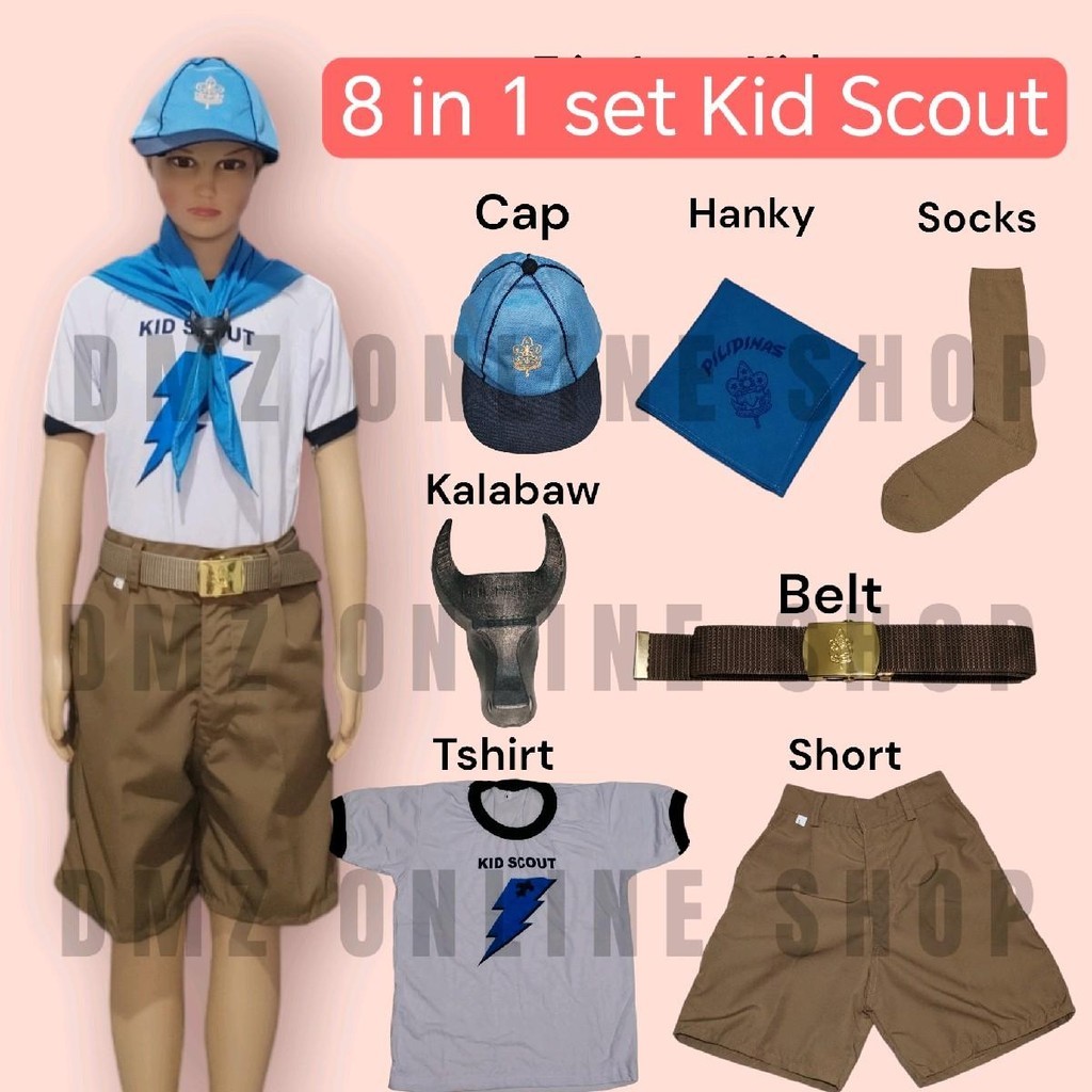 KID SCOUT TYPE B COMPLETE SET UNIFORM | Shopee Philippines