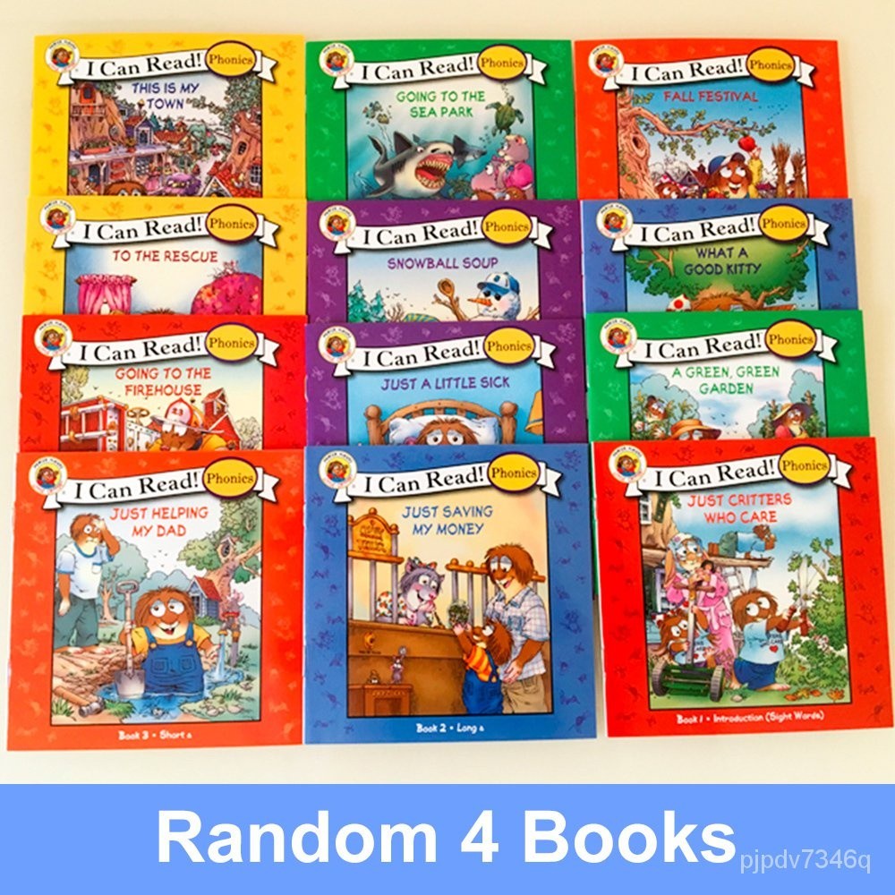 RQ+Random 4 Books I Can Read Phonics Little Critters In English Picture ...