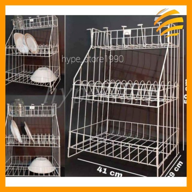 Rpl 03 knockdown Dish Rack/Thick wire rack/Sink rack/Kitchen rack/Dish ...