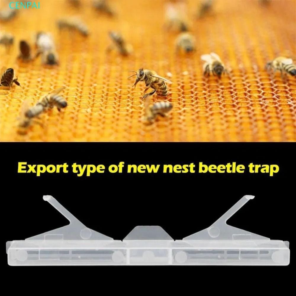 CENPAI Hive Beetle Trap, Clear Plastic Beetle Explosion Trap, Baitable ...