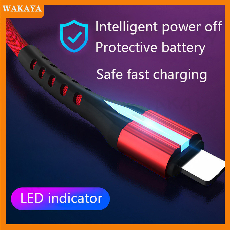 Fast Charging Cable 1M Smart Power Off LED Auto Disconnect USB To Type ...