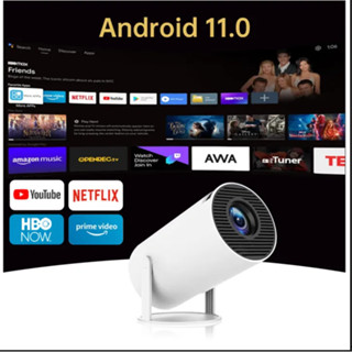 HY300 Projector 8000 Lumens 4K Ultra Full HD 1080P Built-in App Android ...