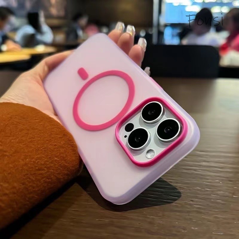 Halt Transparent Frosted Candy Color Magnetic Soft Phone Case for ...