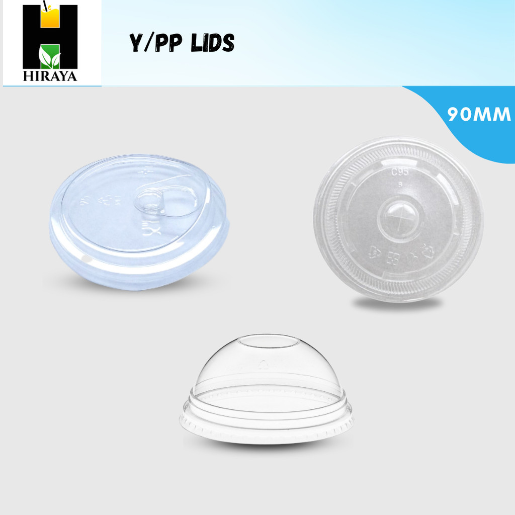 [100pcs] 90mm Trasparent Lids/ Flat Lid/Dome lid/Halfdome lid ...