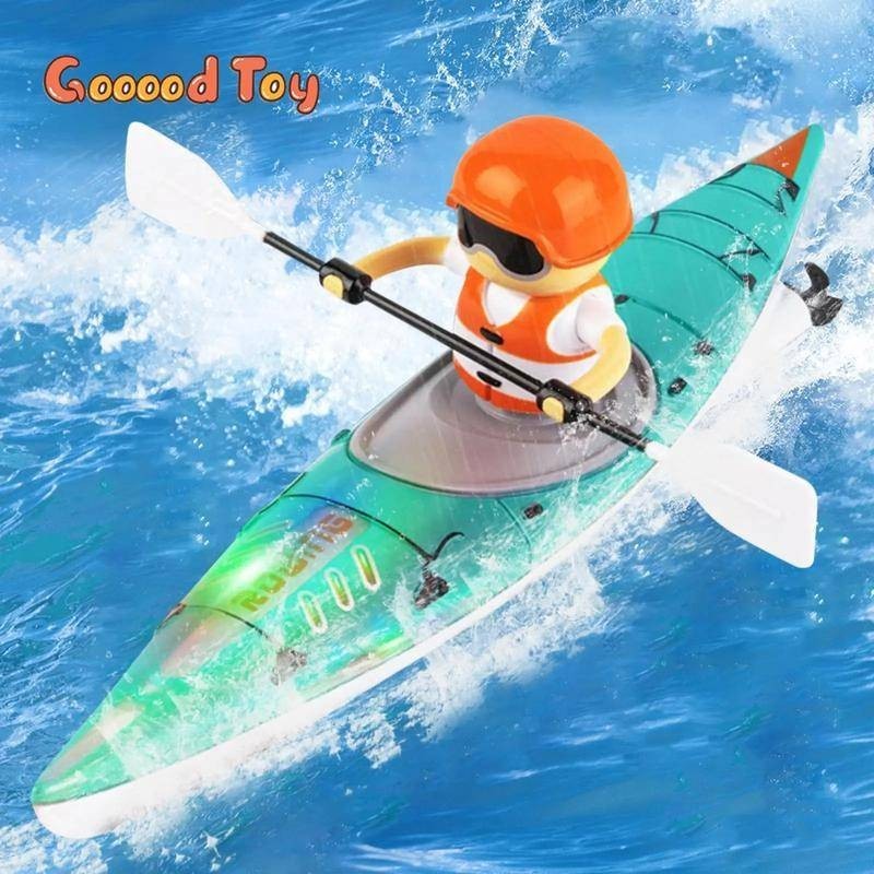 2.4G RC Kayak Boat Colorful Paddle Remote Control Rowing With LED ...