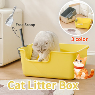【COD】Cat Litter Box Large Cat Toilet with Scoop Deodorization Leakage ...