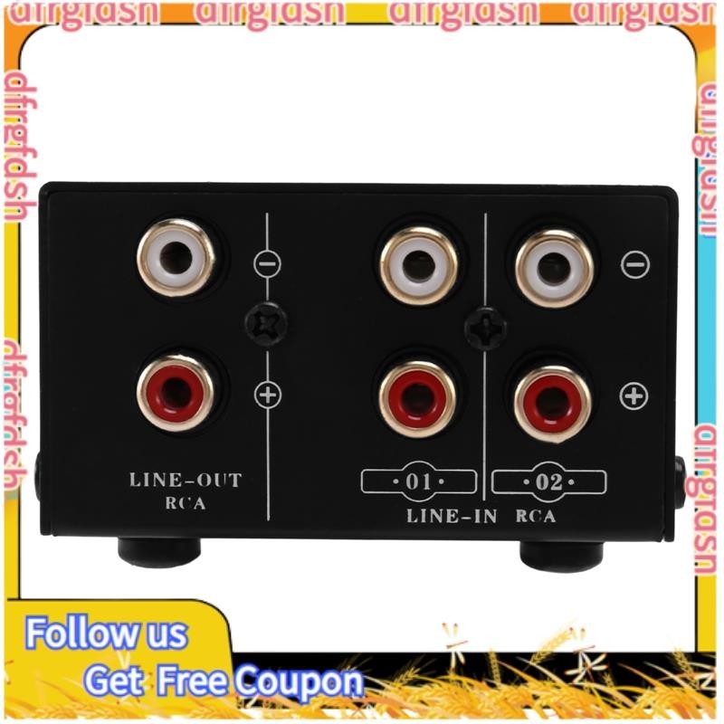 【D&F】2 in 1 Out or 1 in 2 Out Audio Source Signal Selector, Switcher, Speaker, Audio Source ...