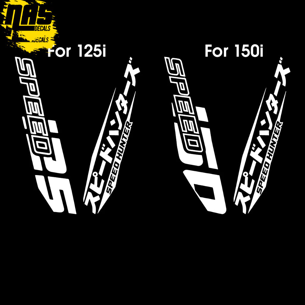 Speed Hunter' Japanese Text Front Fairing Sticker Decals for Honda ...