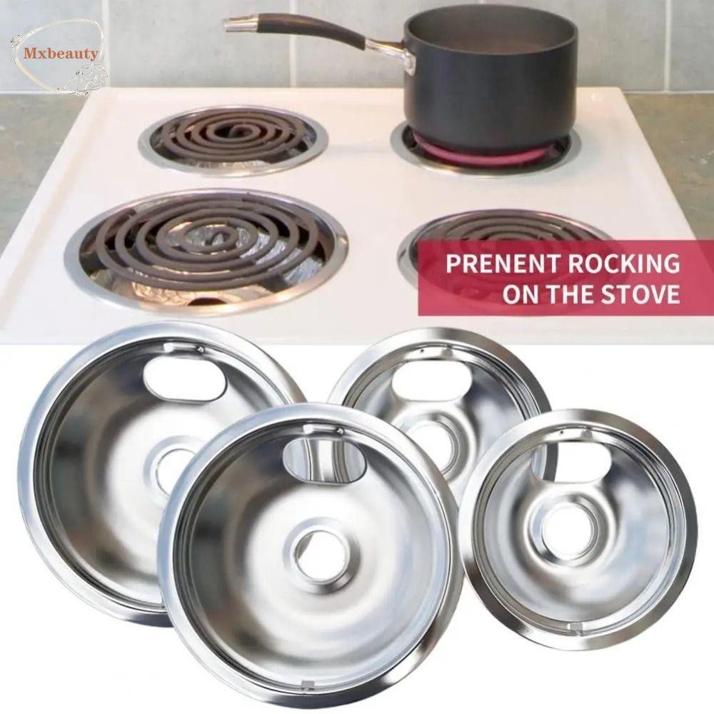 MXBEAUTY 4pcs Electric Furnace Drip Pan, Round Thickening Stove Drip ...