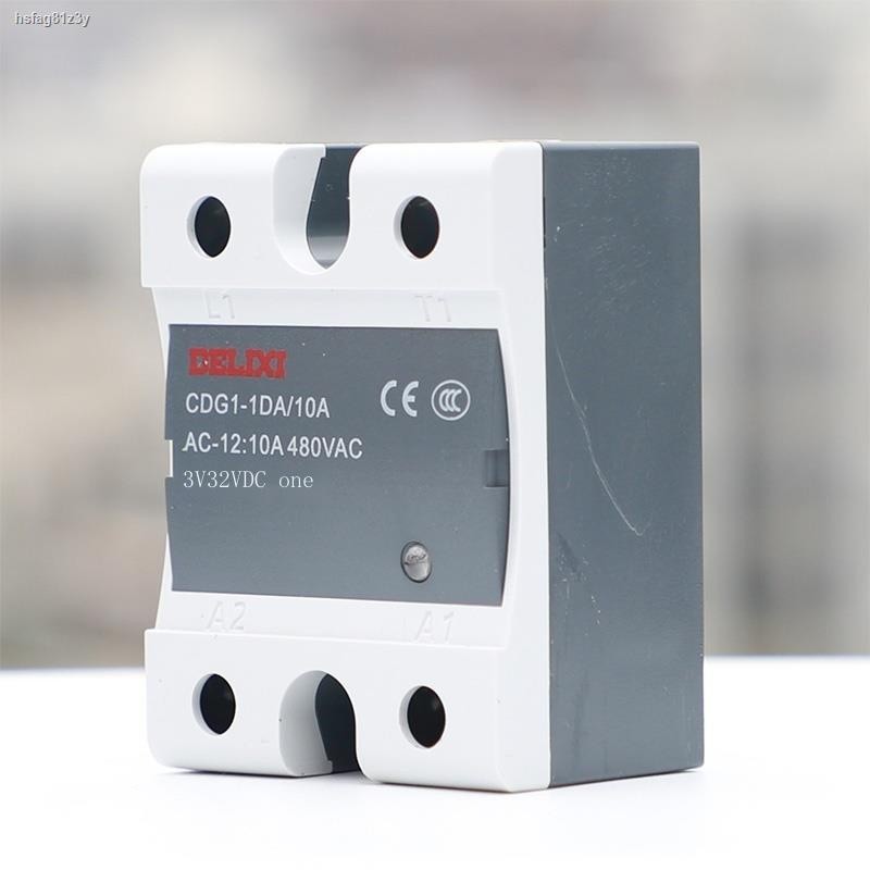 Delixi single-phase solid state relay CDG1-1DA 10A SSR dc-ac10A DC ...
