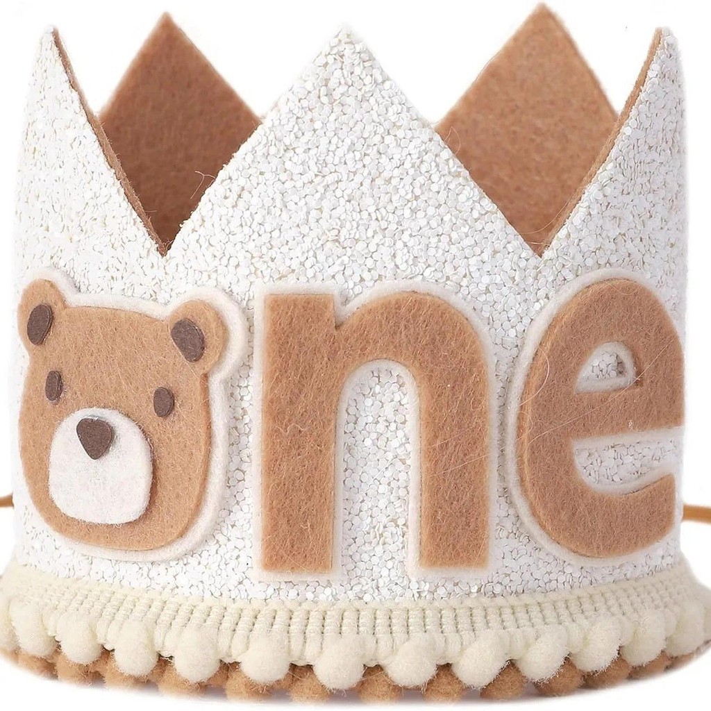 Little Bear Birthday Hat Crown 1-year-old Birthday Party Decoration ...