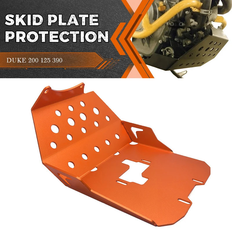 Motorcycle Skid Plate Sump Bash Frame Guard Protection Under Engine ...
