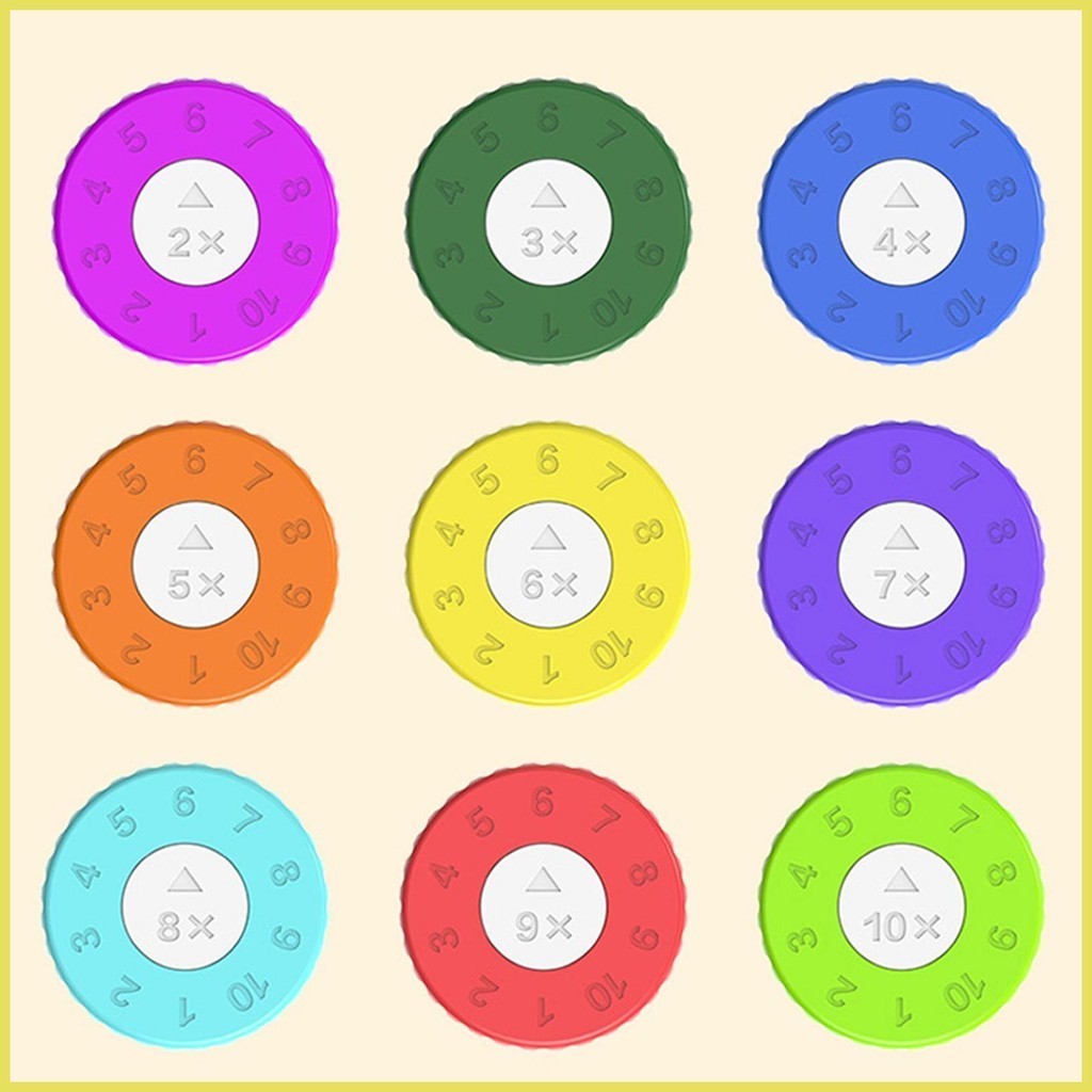 Math Fidget Toy For Kids Number Round Math Spinner Math Fact Spinners ...