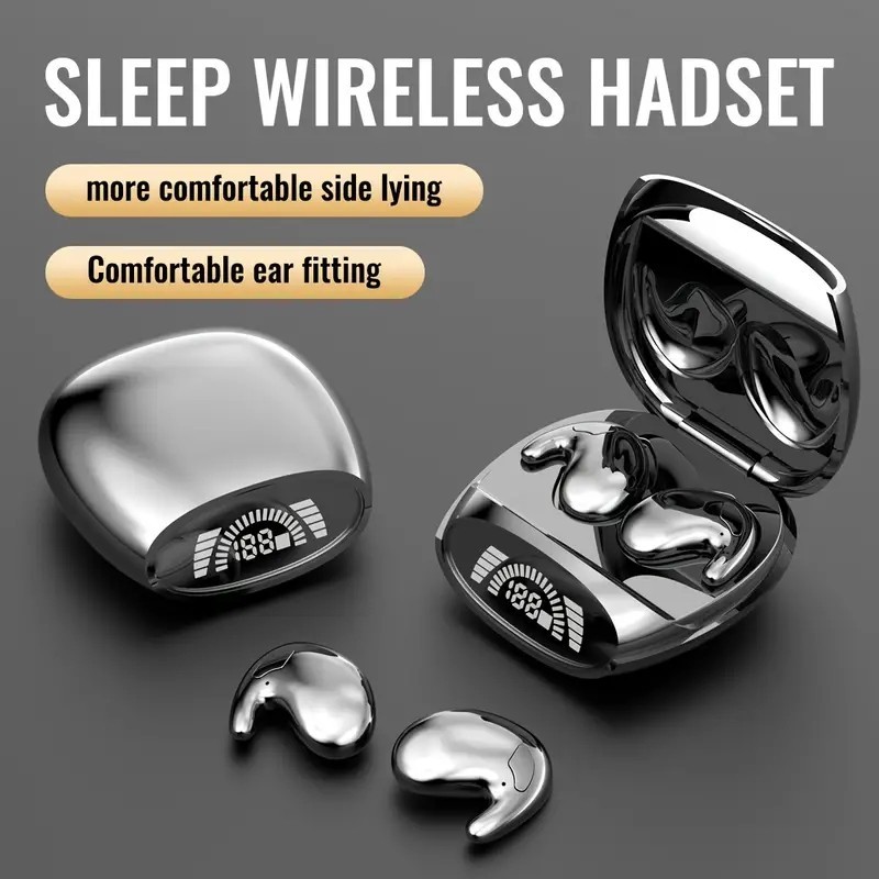 Invisible Sleep Earphone Series Wireless Bluetooth Headset With LED ...