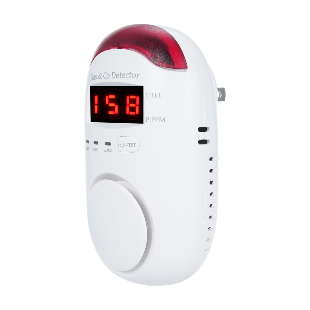 Natural Gas Detector Plug-in Home Gas Alarm and Monitor Propane Gas ...