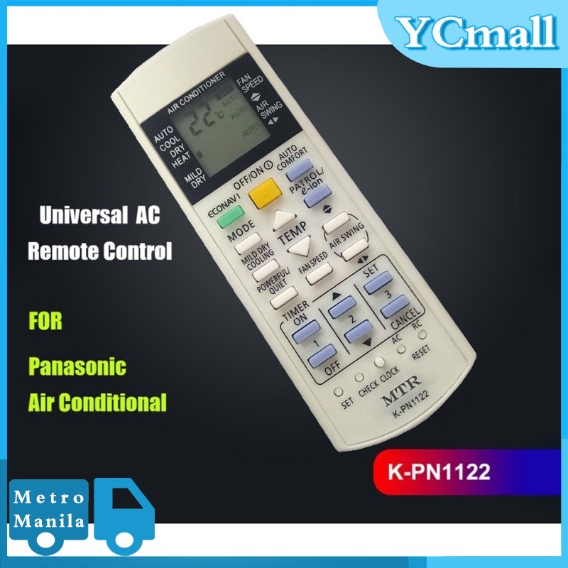 Panasonic Air-con Remote Control KS-PN1122V Universal Remote Control ...
