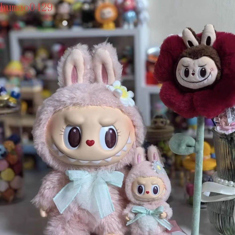 HUMAO Labubu Doll Figurine, Cartoon Stuffed Toys Mokoko Plush Dolls ...
