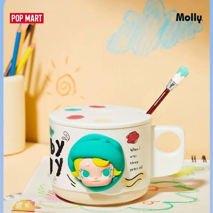 Popmart BABY MOLLY BABY MOLLY When I Age Three Series Ceramic Cup ...