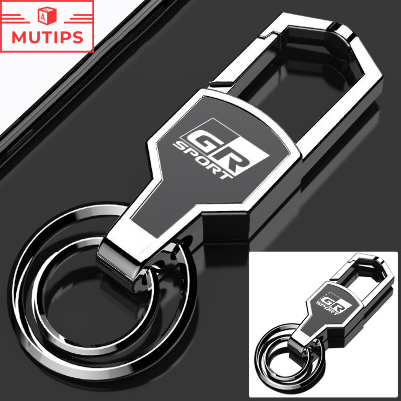 Toyota GR Car Keychain Alloy Metal Key Chain Laser Printing Logo ...