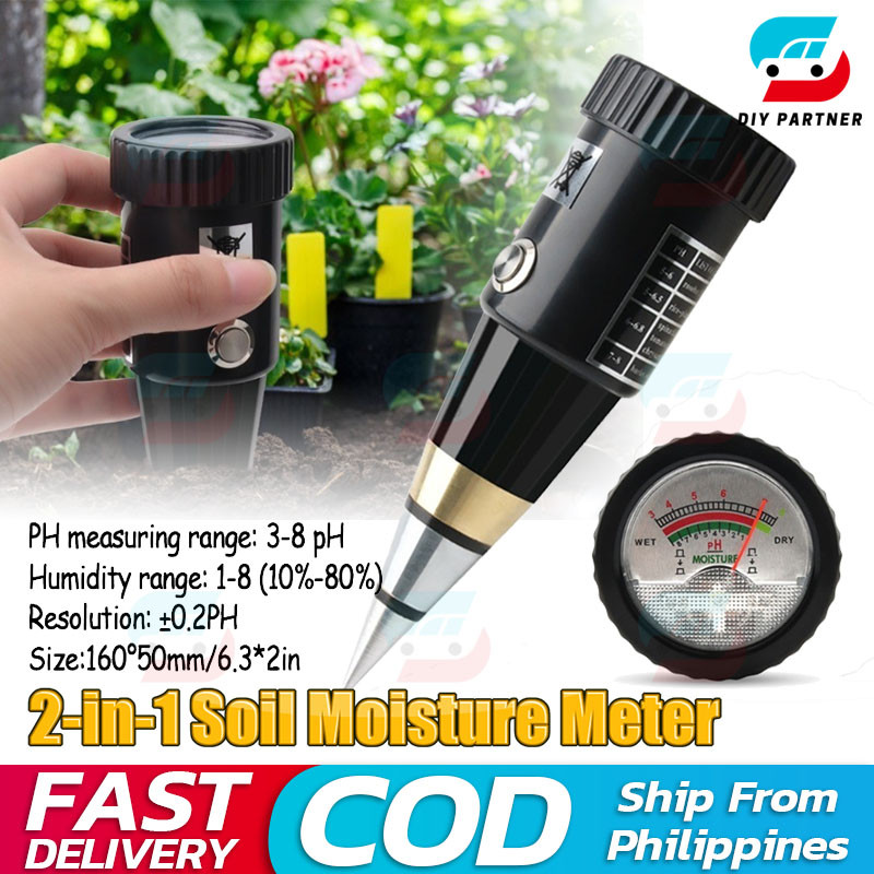 2In1 Digital Multifunctional Tester Soil Acidity Moisture Meter For ...