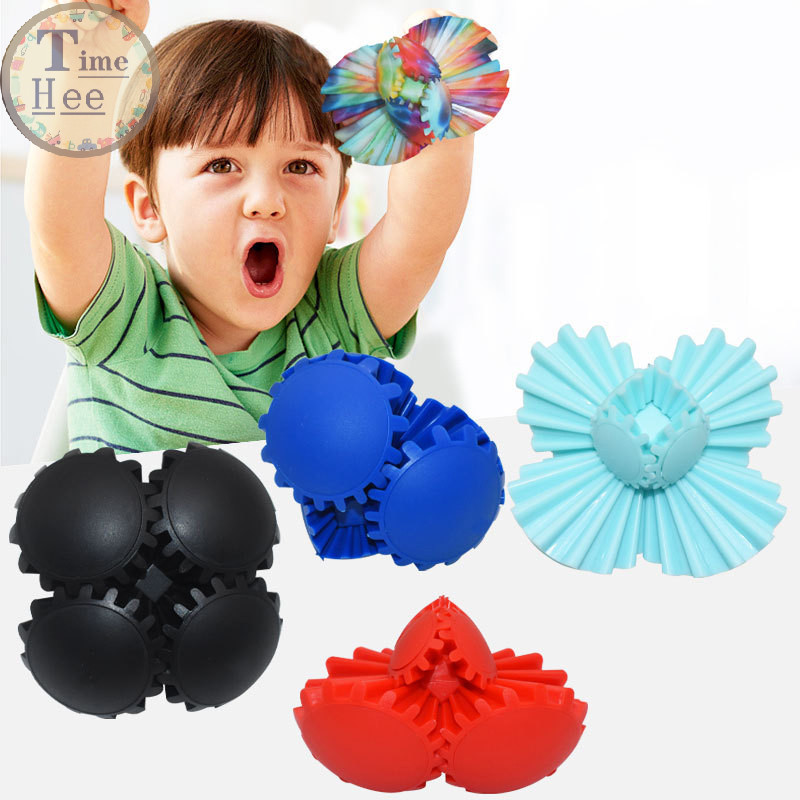 TIMEHEE 2.4in 3D Printed Gear Ball Spin Ball Fidget Toy Ball Fidget Toy ...