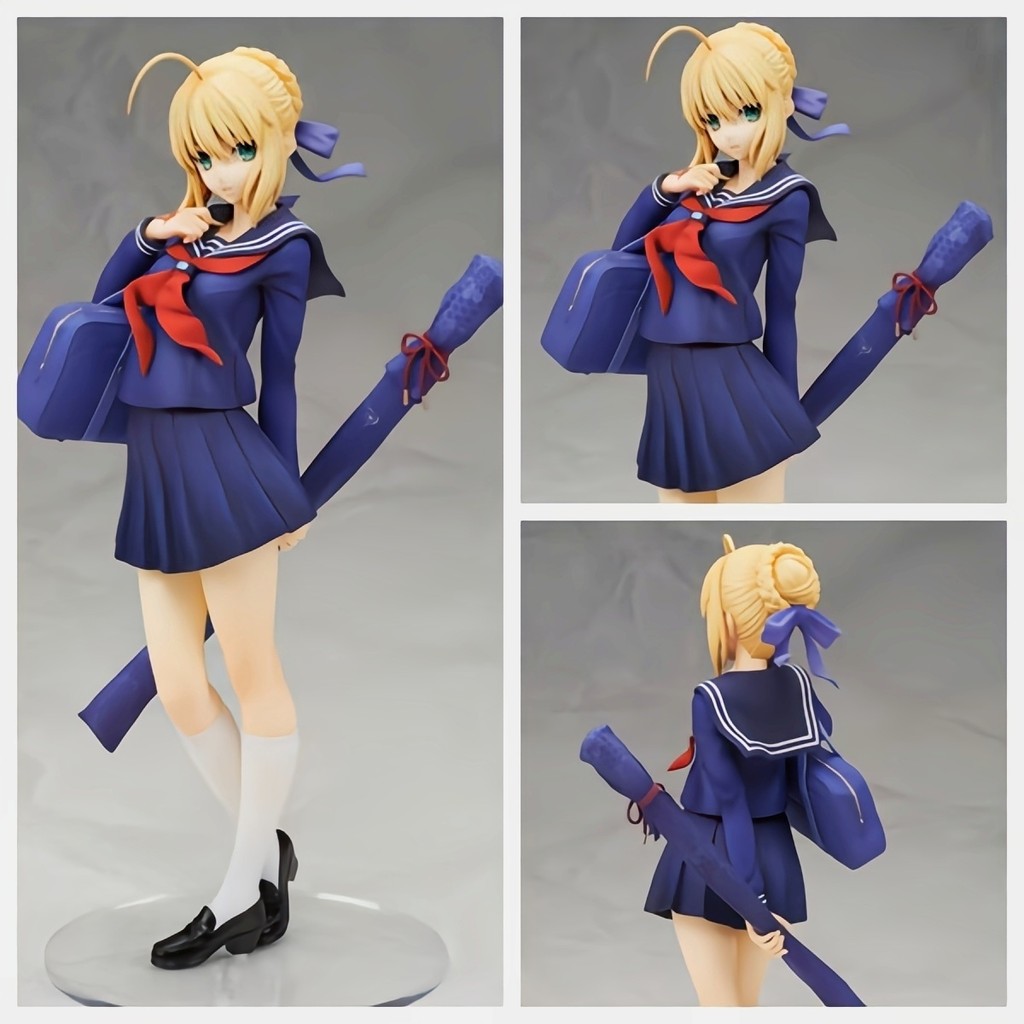 Destiny Night Blue School Uniform Saiba Figure Model Two-Dimensional ...