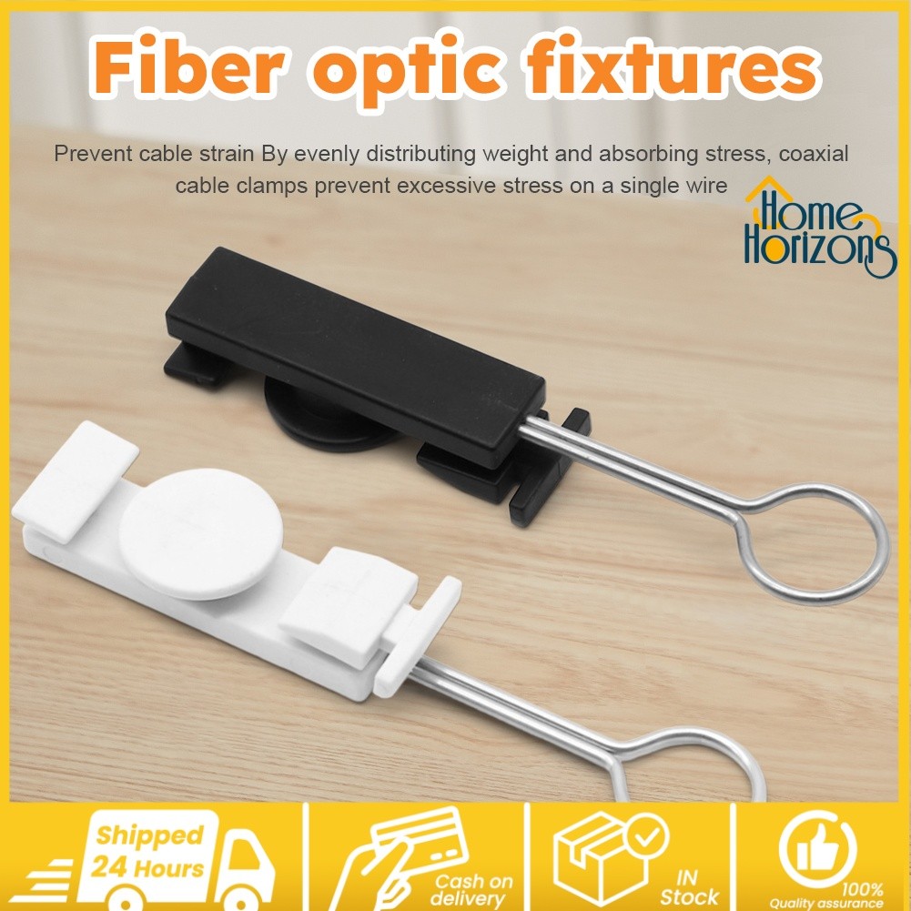 10 pcs Fiber Optic Cable Anchoring Clamp for Drop Cable S Type FTTH ...