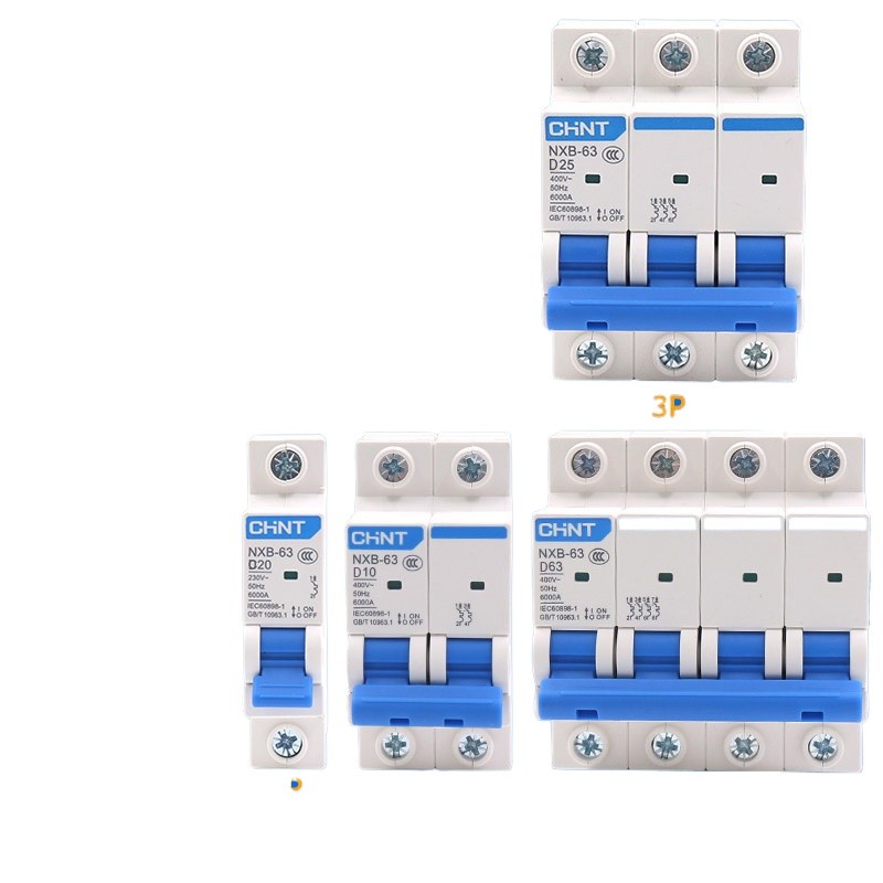 Chint D Type NXB Air Open DZ47 Household Miniature Circuit Breaker 6 Air Switch 1 2 3P 4P 10 32 ...