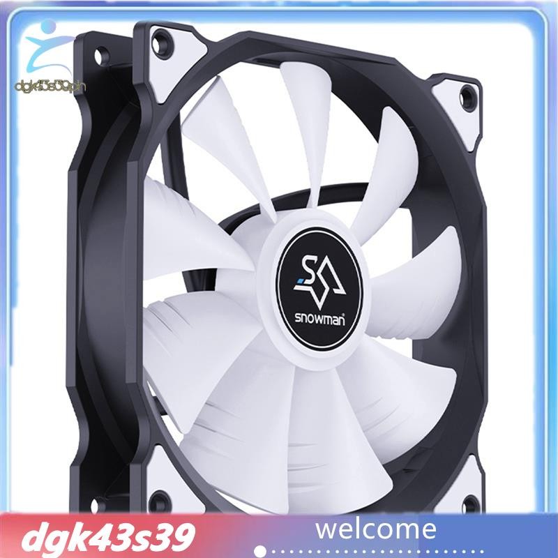 [Pretty] SNOWMAN Computer Case Fan 120mm Quiet Cooling Fan 4PIN PWM ...