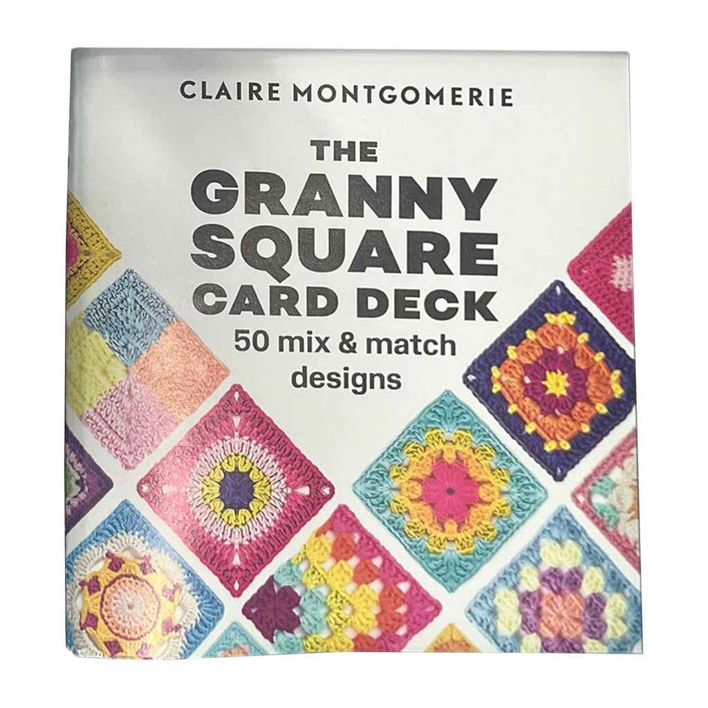 The Granny Square Card Deck Set Practical Crochet Squares Pattern Book ...