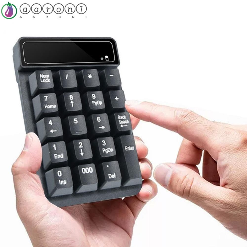AARONB 2.4G Wireless Numeric Keyboard, 19 Keys Mechanical Feel Computer ...