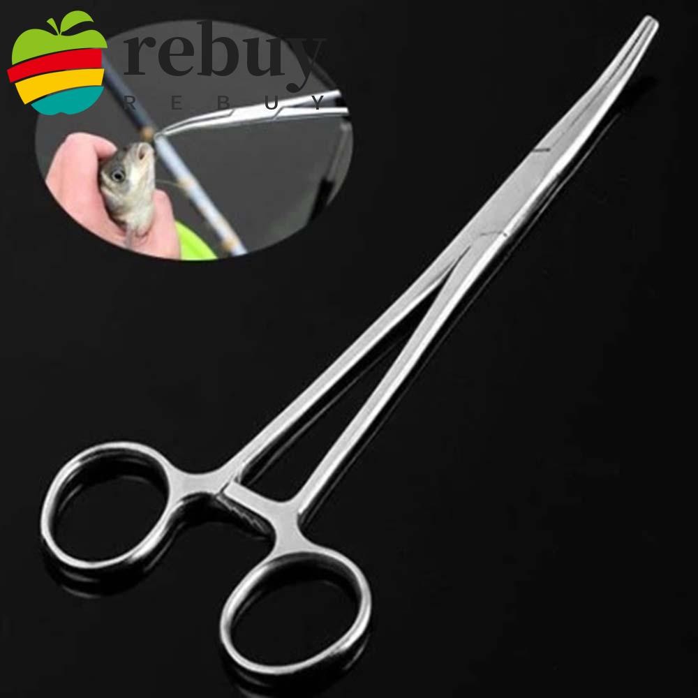 REBUY REBUY 12.5 to 24cm Hemostatic Forceps Curved Scissors Epilation ...