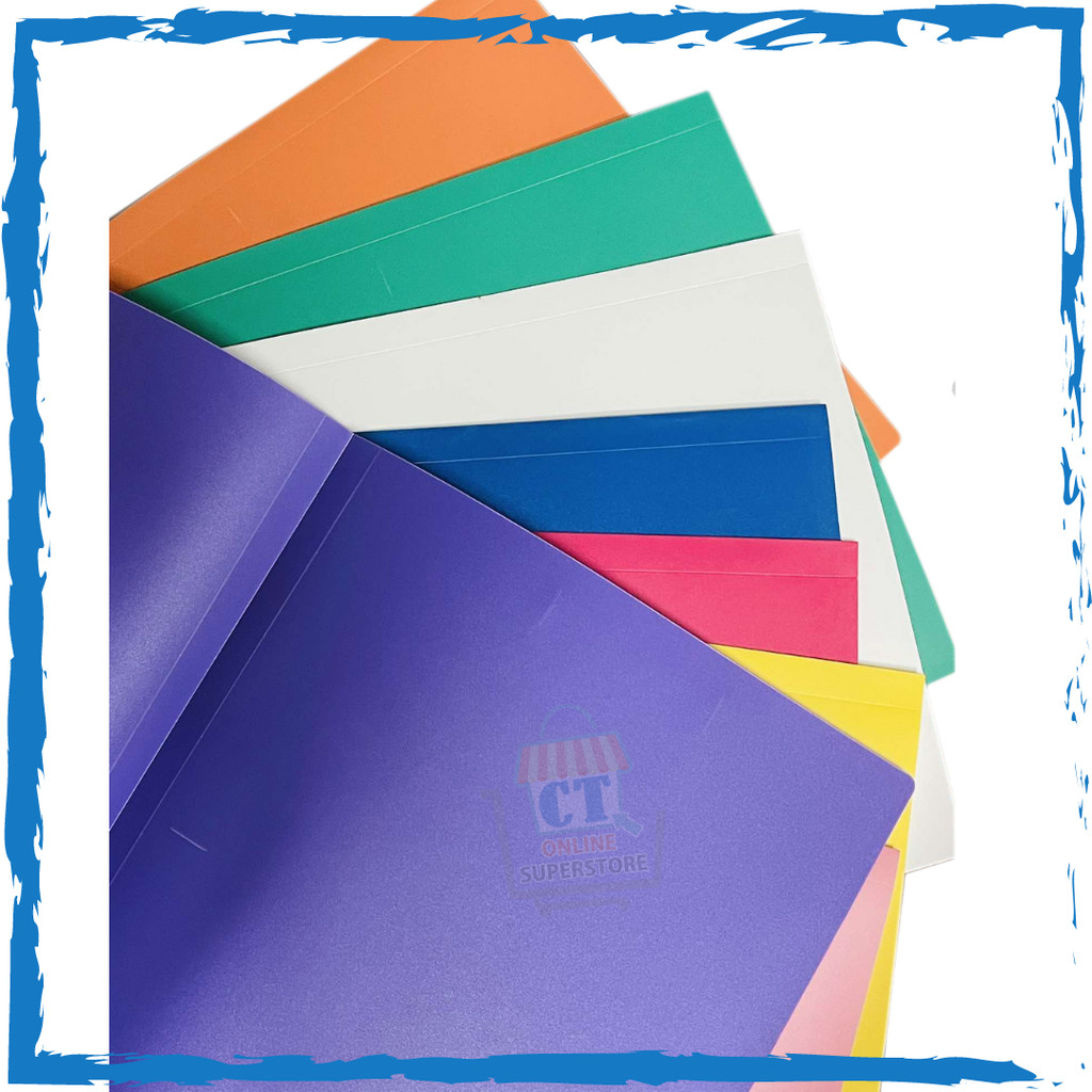 CT Superstore Plastic Colored Pressboard Folder Long Pre-punched for ...