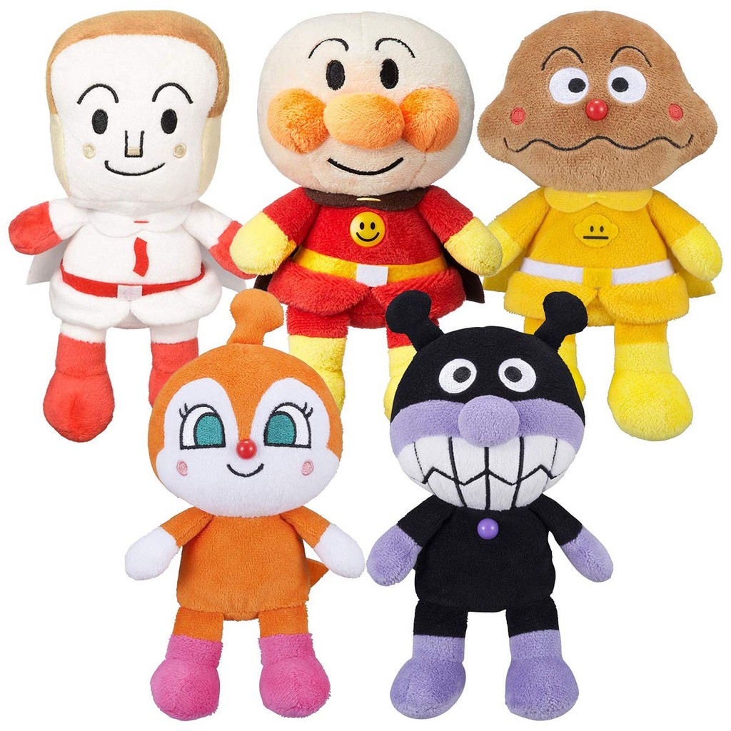 SEGA TOYS Anpanman Purichii Beans S Plus 5 Plushie Set Anpanman ...