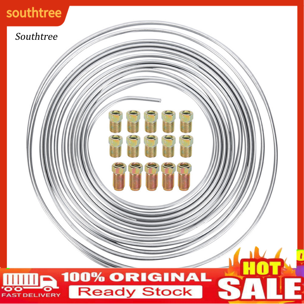 SOU_ Tool Brake Line Kit for Industrial 25 Ft 3/16 Brake Line Tubing ...