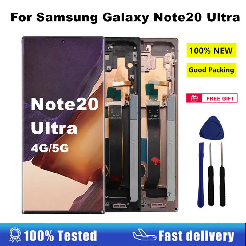 AMOLED Note 20 Ultra Screen For Samsung Galaxy Note20 Ultra 4G 5G N986B ...