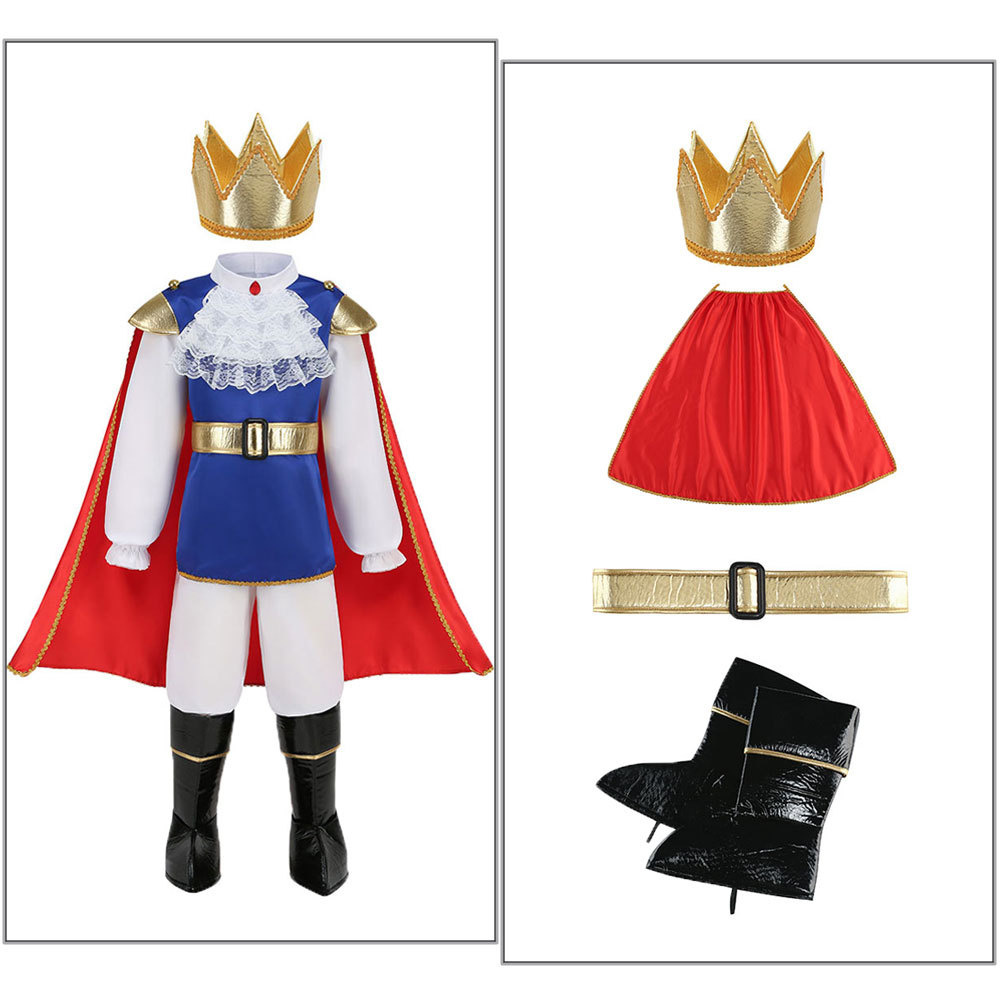 Kids Halloween Prince Florian Cosplay Costume Boys Stage Performance ...