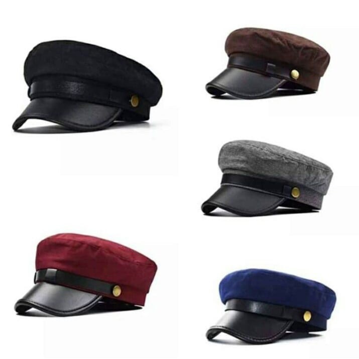 Latest Men's Hats - Sailorman Army - Sailor Hats - Leather Cap - Cadet ...