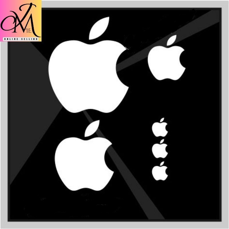 6pcs Apple !Phone Logo Sticker Waterproof Vinyl Decals for Cars and ...