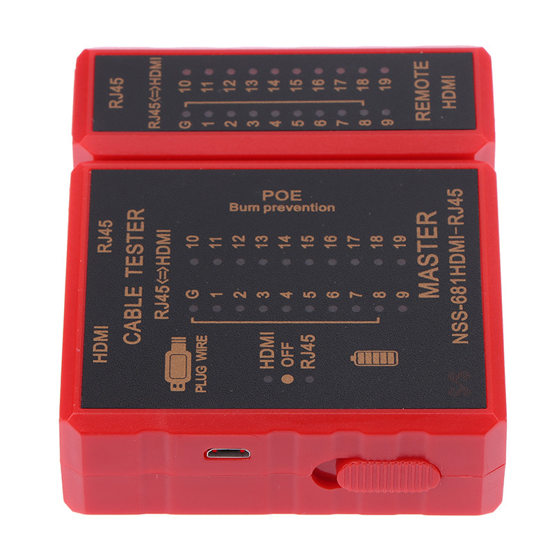 [yiiweng] 1PCS al Compatible HD Tester Network Cable RJ45 Lan 8P8C POE ...