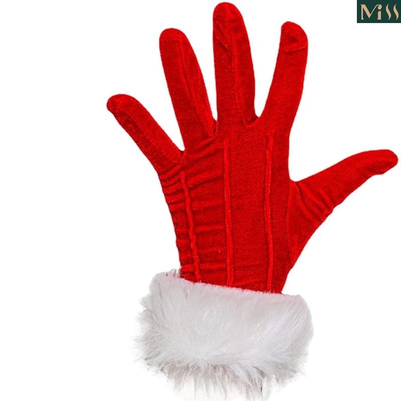 Miss* Flashing Christmas SantaClaus Gloves Red Gloves Cosplay Party ...