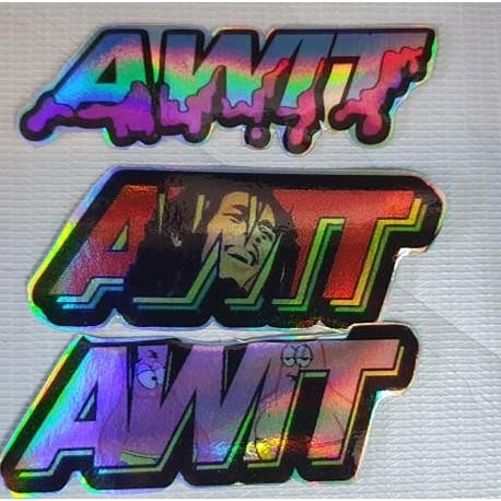 MW- AWIT HOLOGRAM STICKER LAMINATED | Shopee Philippines