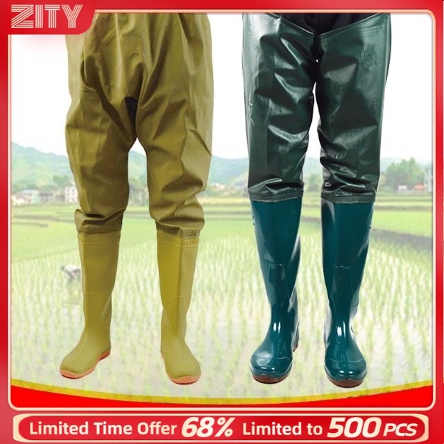 Wading Pants Non-Slip Fishing Rain Boots Fishing Pants Farmland Pants ...