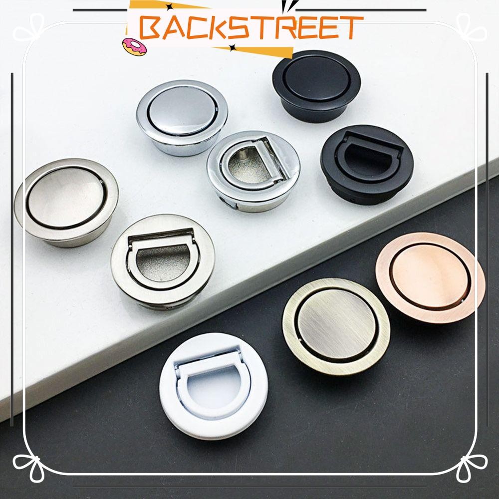 BACKSTREET Hidden Door Handles, Round Stainless Steel Hidden Door Knob ...